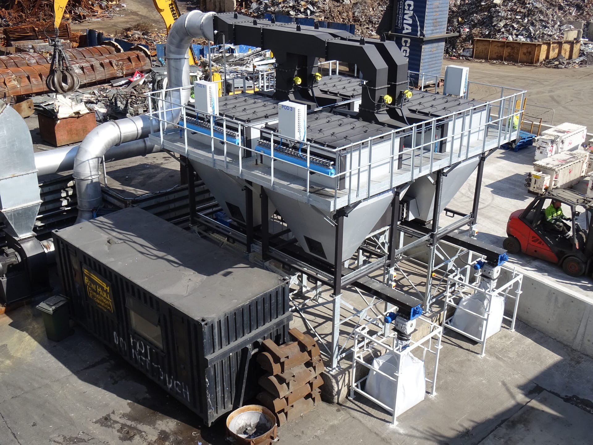 Secondary smelting of scrap car engines - Glosfume